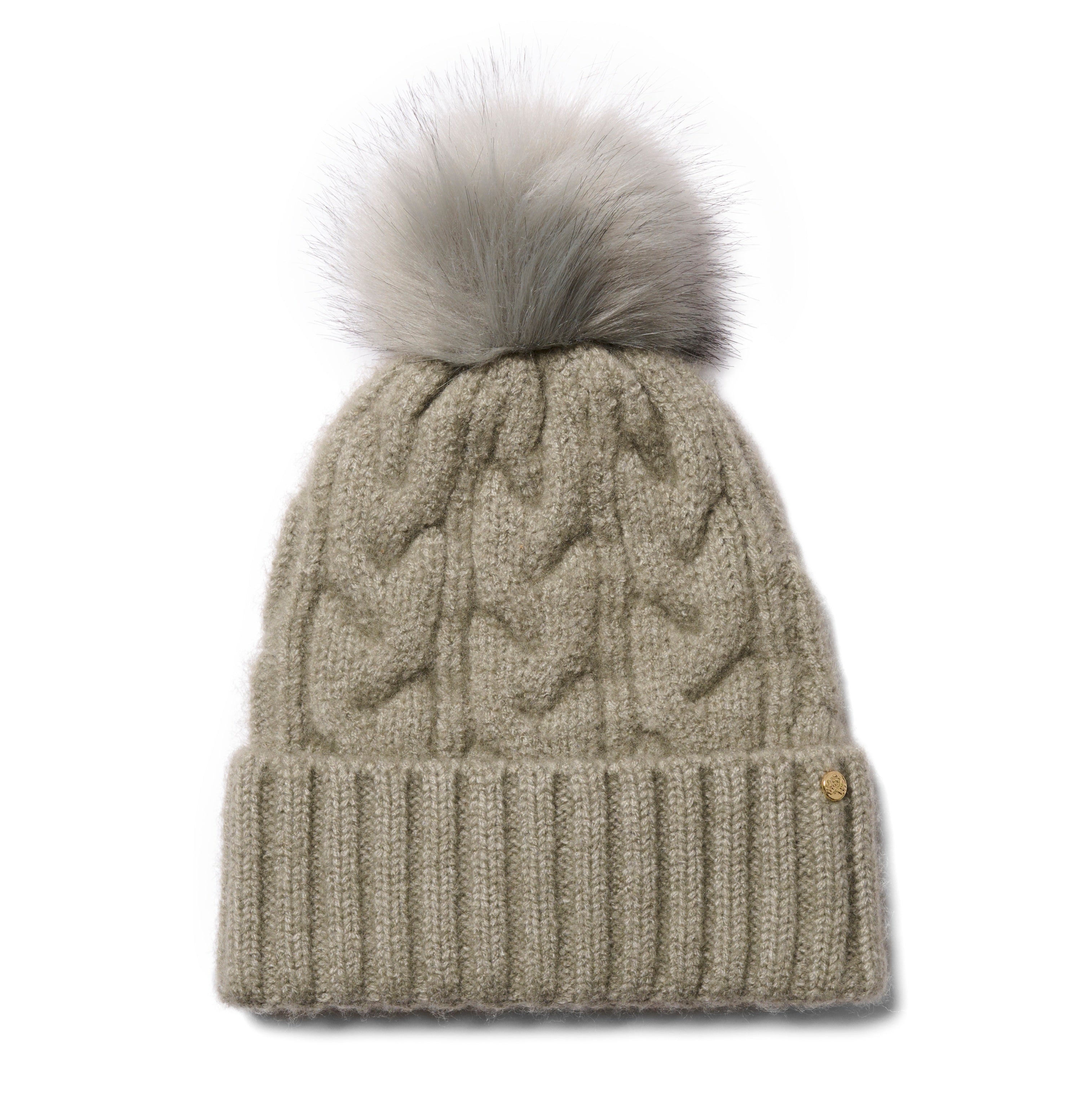 Failsworth Women's Amelia Chunky Knit Pom Bobble Hat in Thyme – The Hat ...