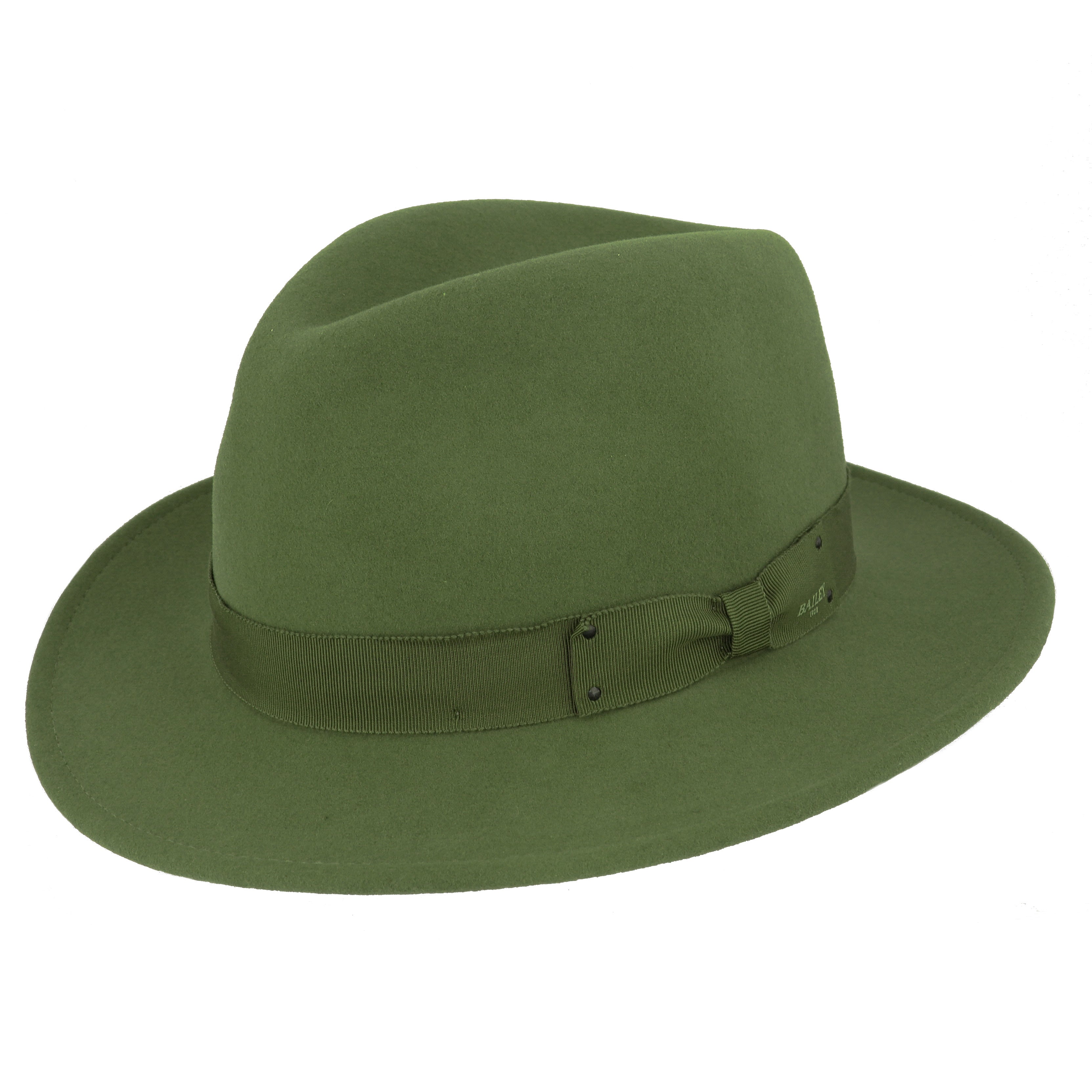Bailey Hats Curtis 100% Wool Fedora Hat in Wild Green | Free Delivery ...