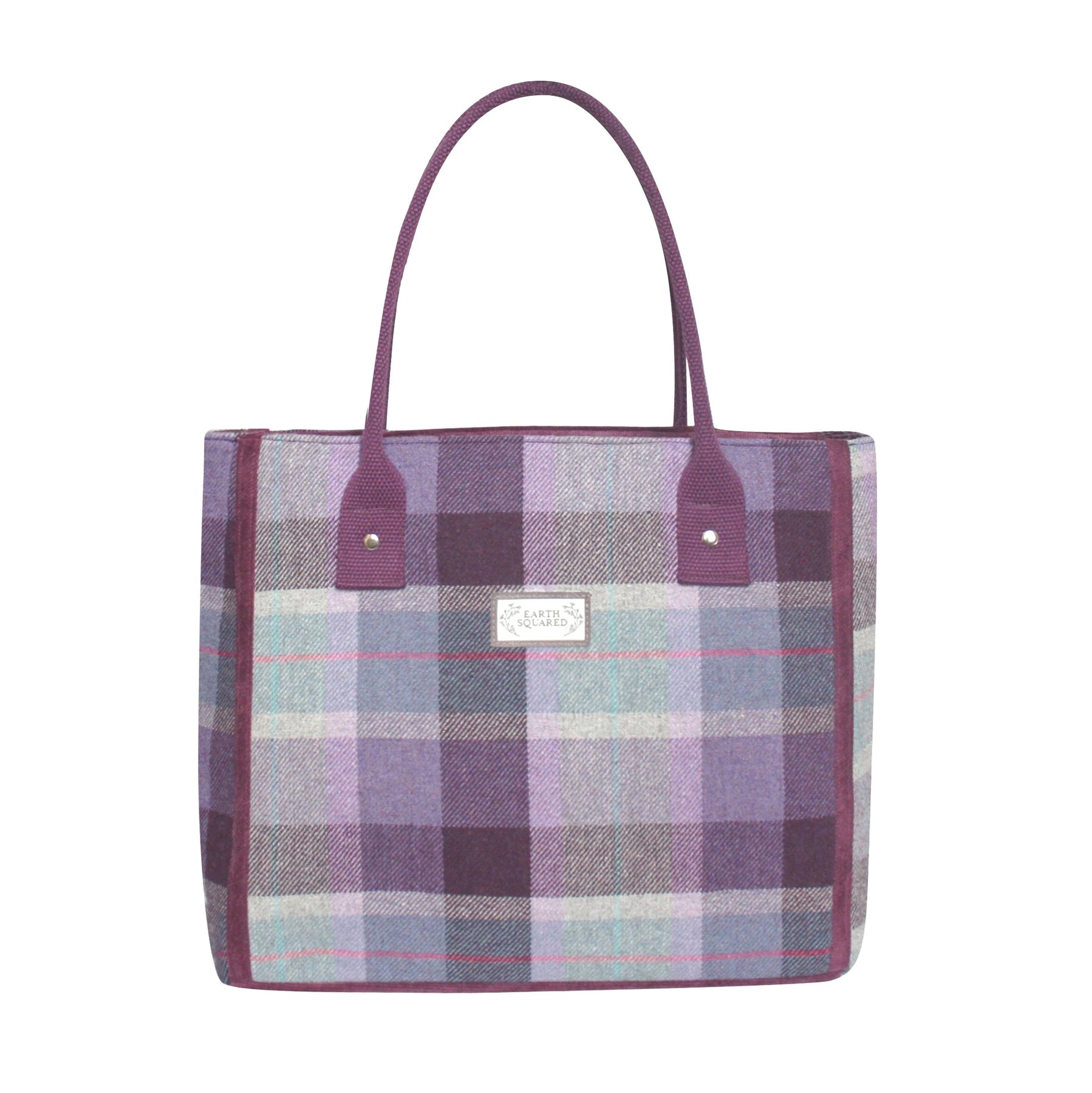 Carberry Purple Tweed Tote Handbag by Earth Squared – The Hat Company
