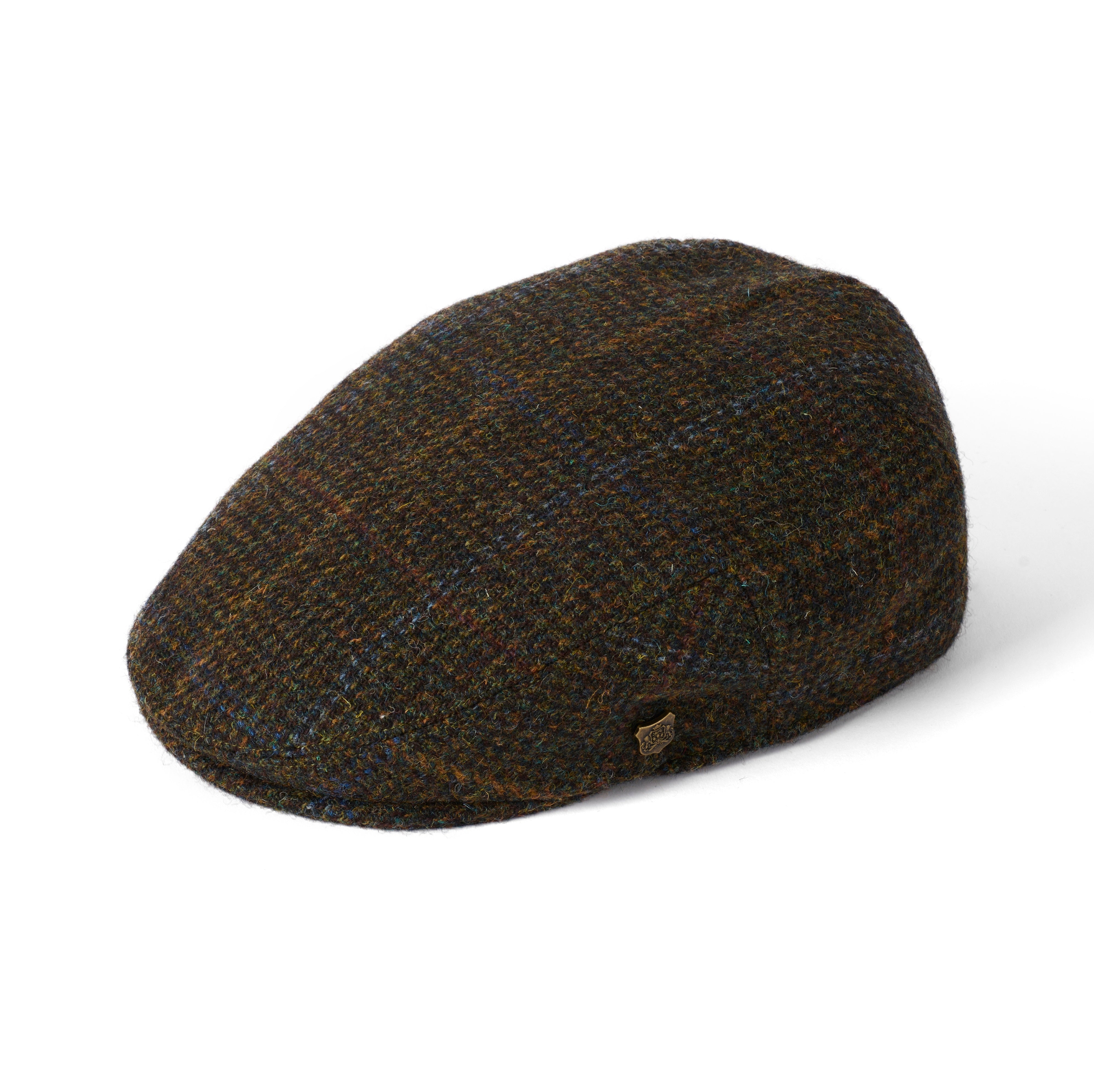 Failsworth Stornoway Harris Tweed Flat Cap Colour 5080 Green – The Hat ...