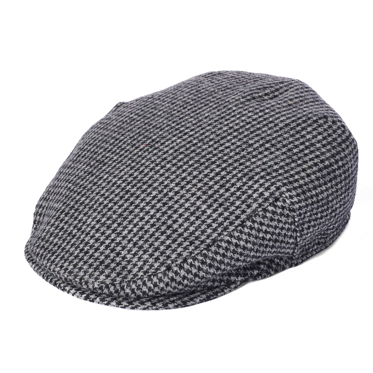 Failsworth Norwich Country Flat Cap Black & Grey Houndstooth 997 – The ...