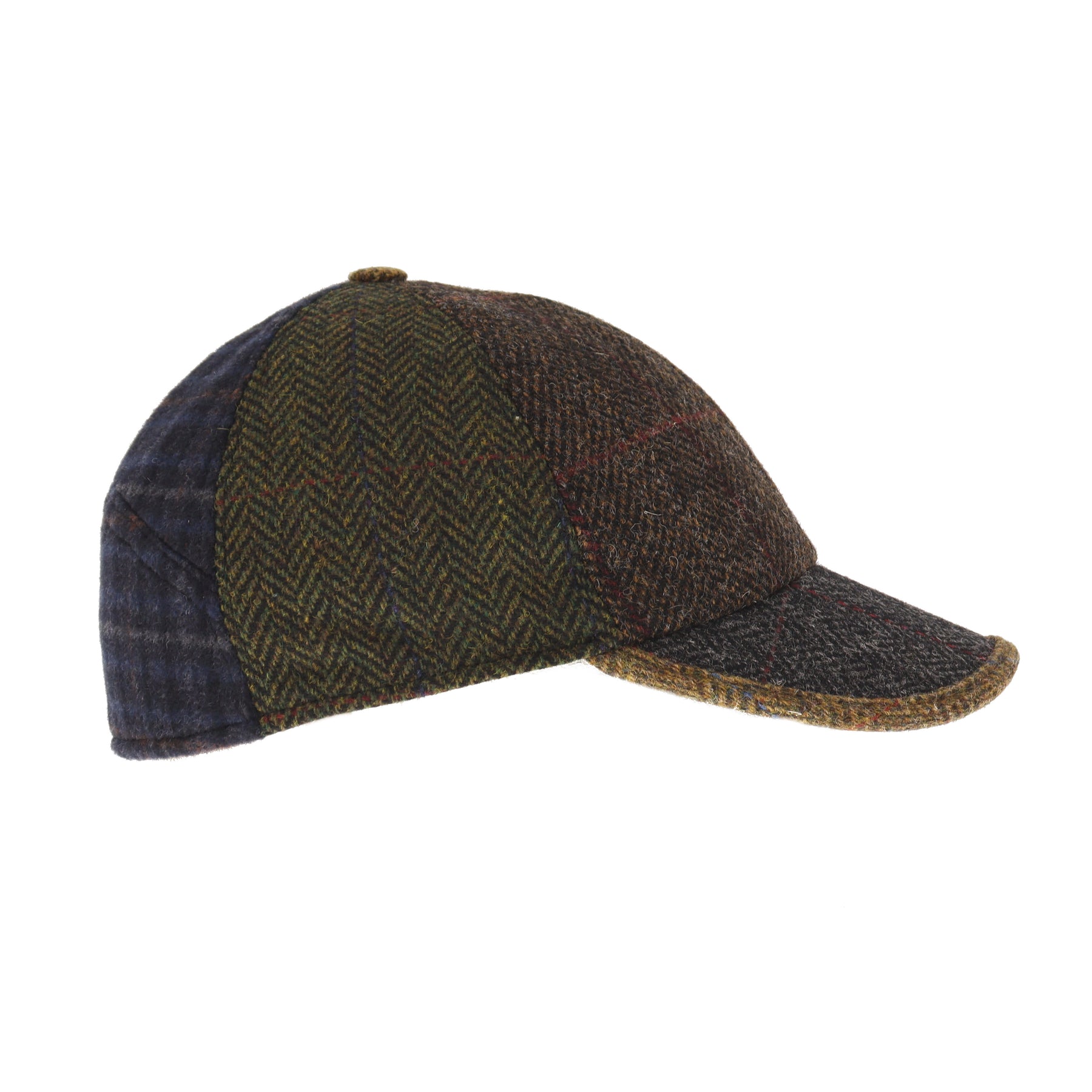 100% Wool Patchwork Baseball Cap – The Hat Company