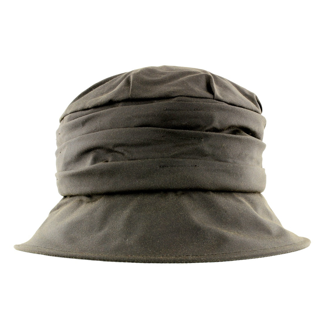 Failsworth Ladies Waxed Bucket Hat With Ruched Crown Olive – The Hat ...