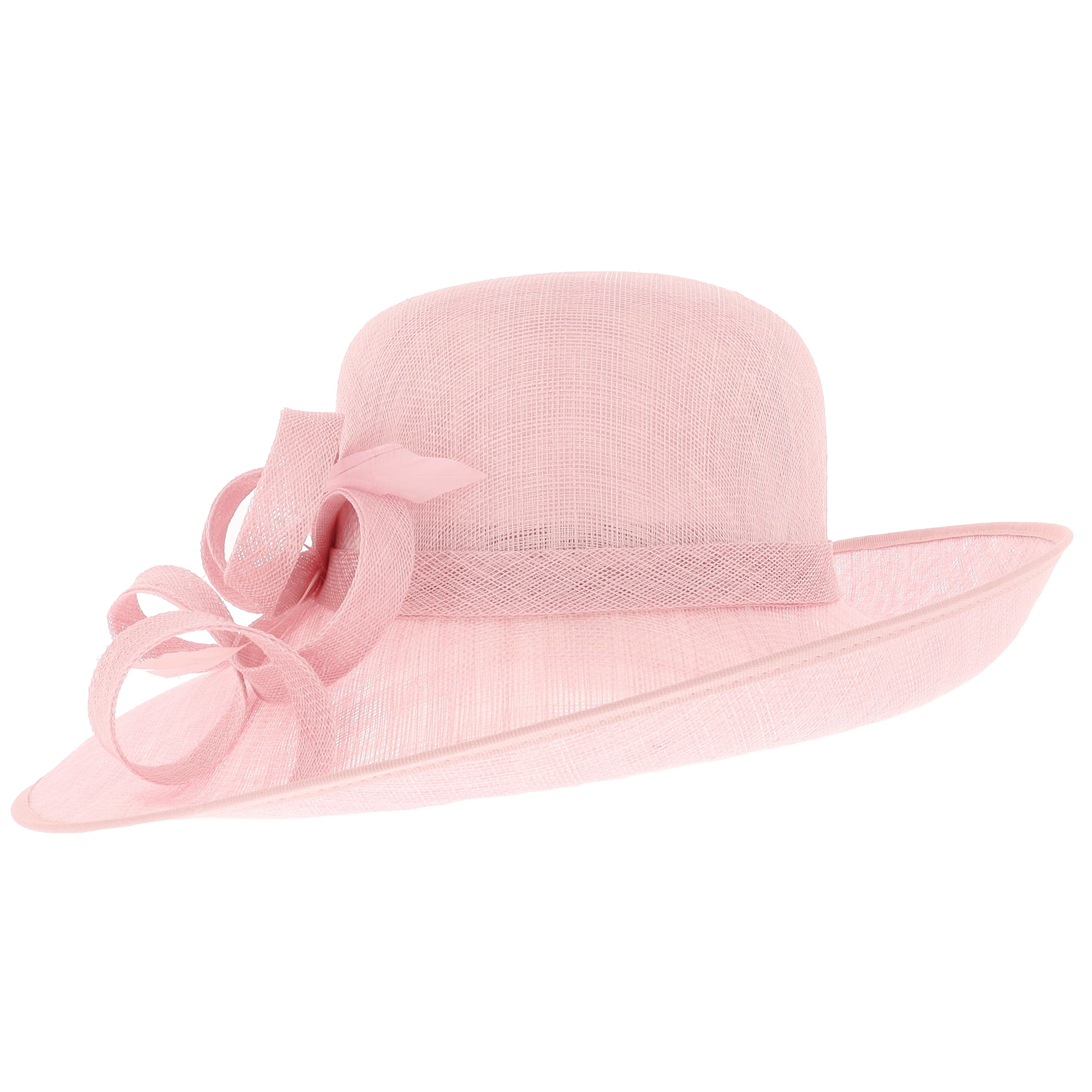 Light Pink Rita Wide Brim Hat / Wedding Hats & Fascinators – The Hat ...