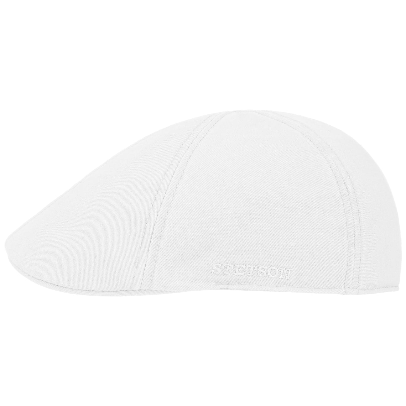 Stetson Texas Sun Protection Flat Cap in White – The Hat Company