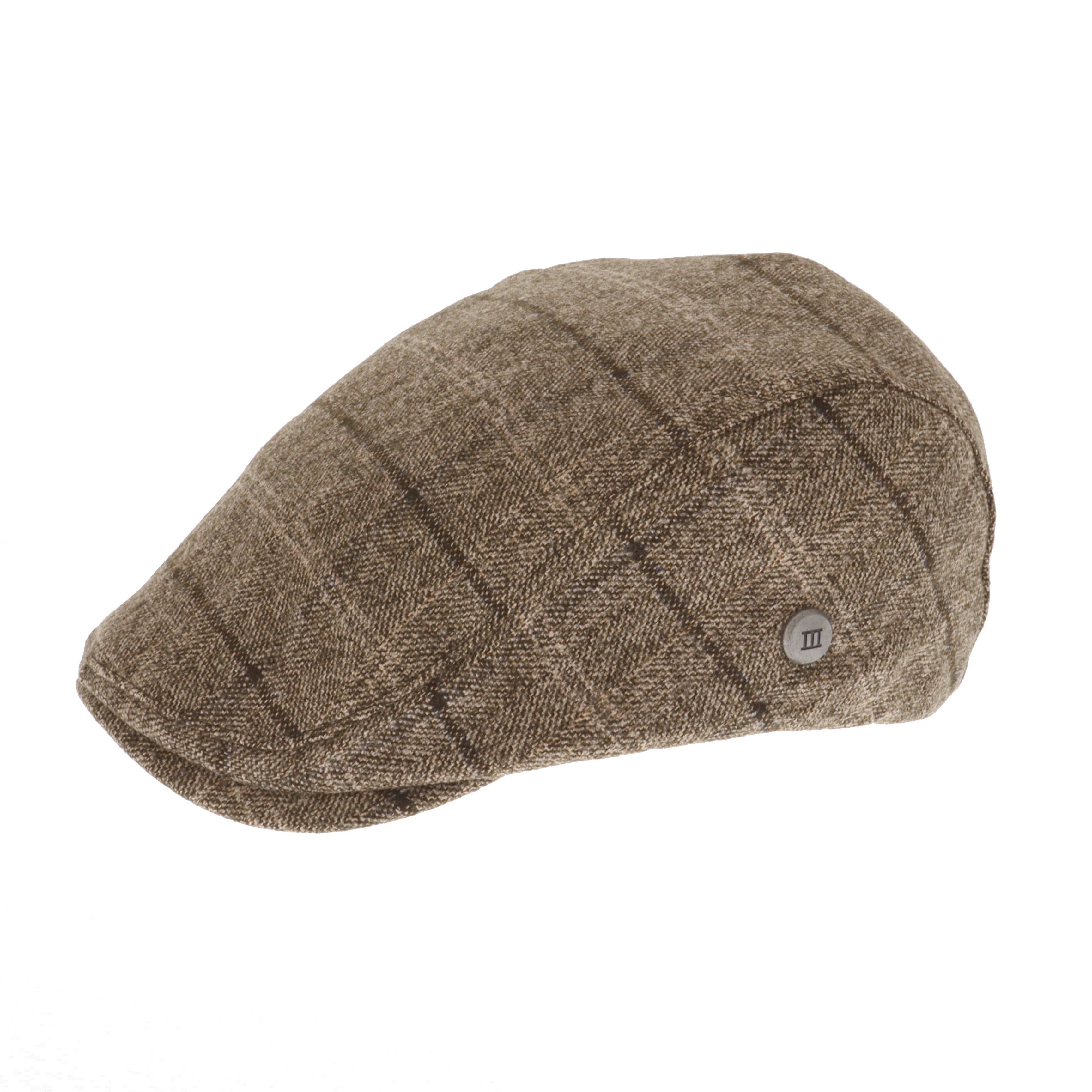 Brown Check Dolan Flat Cap From Tresanti – The Hat Company
