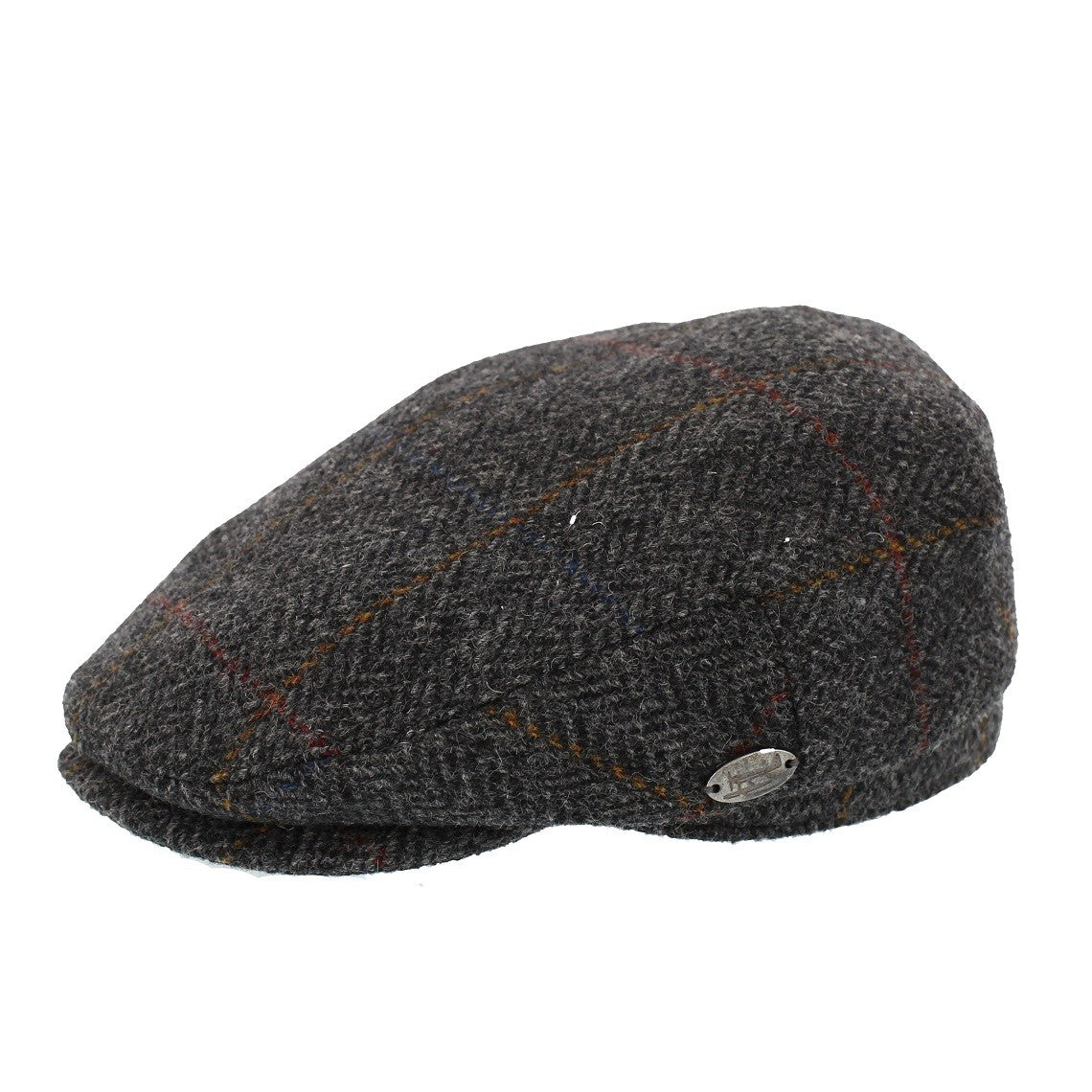 Estate Wool Earflap Flat Cap In Grey from Whiteley Fischer (M71) – The ...