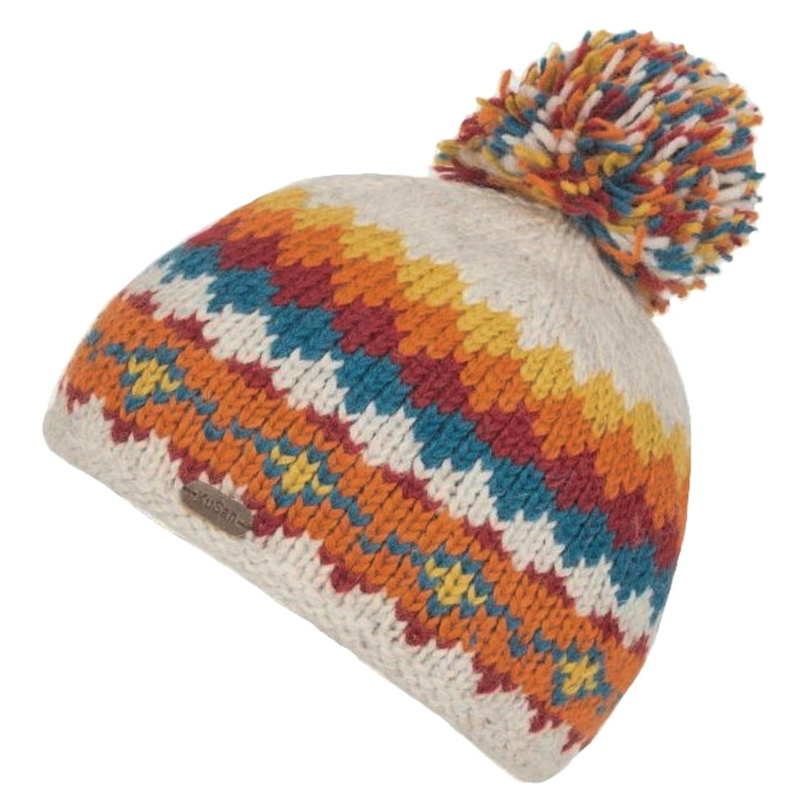 kusan-wool-multi-colour-bobble-beanie-hat-pk1605 – The Hat Company
